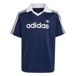 adidas originals Poloshirt 'LOOSE PINSTRIPE POLO' Jungen Gr&ouml;&szlig;e 170 rot / wei&szlig;