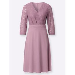 WITT WEIDEN Spitzen-Kleid in mauve | Gr.: 40