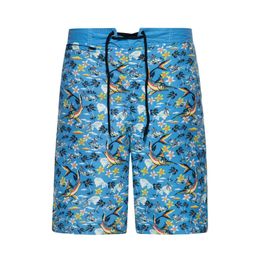 King Kerosin Badeshorts Swordfish in blau | Gr.: 3XL