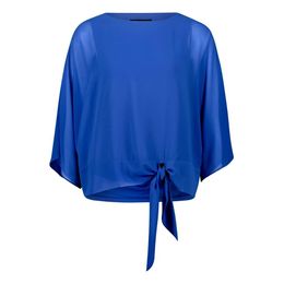 Betty Barclay Chiffonbluse unifarben in Adria Blue | Gr.: 46