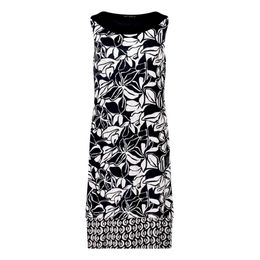 Betty Barclay Jerseykleid ohne Arm in Dunkelblau/Wei&szlig; | Gr.: 38