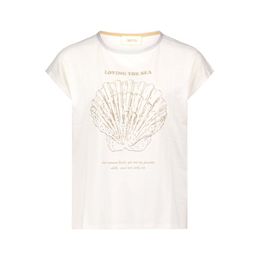 Cartoon Rundhals-Shirt mit Placement in Patch Cream/Gold | Gr.: 38
