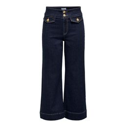 Only Jeans mit weitem Bein in Dark Blue Denim | Gr.: S