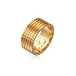 Kuzzoi Ring 925 Sterling Silber in Gold | Gr.: 60