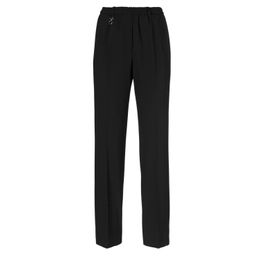 GOLDNER Damen Schlupfhose "Elegante Stretchhose mit Komfortbund", schwarz, Gr. 46, Obermaterial: 53% Polyester PES. 43% Schurwolle WV. 4% Elasthan