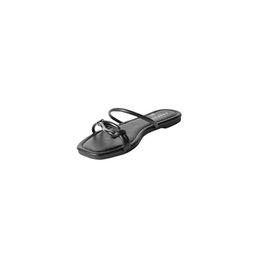 KOROSHI Einfache, schicke Low-Tech-Sandalen in Schwarz | Gr.: 38