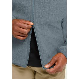 Jack Wolfskin Herren Fleecejacke "LITE CURL FZ M"grau odessa, Gr. XXXL, Fleece, Obermaterial: 100% Polyester. Futter: 100% Polyester, Jacken,