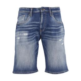 883POLICE Herren Shorts "883 Police BYLEY 1052 DENIM SHORTS", blau, Gr. 28, unifarben, 98% Baumwolle, 2% Elasthan, Hosen