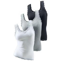 H.I.S. H.I.S Tanktop in schwarz, wei&szlig; | Gr.: 48/50