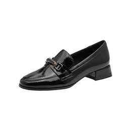 Marco Tozzi Slipper in BLACK PAT. | Gr.: 38
