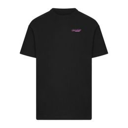 MisterTee Herren T-Shirt "MisterTee Street Rush Car Tee", schwarz, Gr. XL, bedruckt, 100% Baumwolle, Shirts