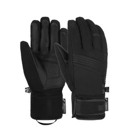 Reusch Damen Skihandschuhe "Louis R-TEX XT", schwarz, Gr. 9,5, unifarben, 85% Polyester, 15% Lederimitat, Handschuhe, mit wasserdichter und