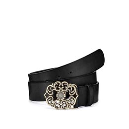 Lascana H&uuml;ftg&uuml;rtel in schwarz-goldfarben | Gr.: 105