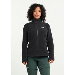 Jack Wolfskin Damen Fleecejacke "TAUNUS 200 FZ W", schwarz, Gr. M, Obermaterial: 100% POLYESTER. Futter: 100% POLYESTER, Jacken, Fleecejacke, 3-in-1