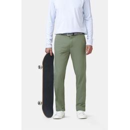 MEYER Herren Chinos "Bonn 1-8079", gr&uuml;n, Gr. 98, unifarben, 55% Baumwolle, 42% Polyester, 3% Elasthan, Hosen, aus Bio-Baumwolle