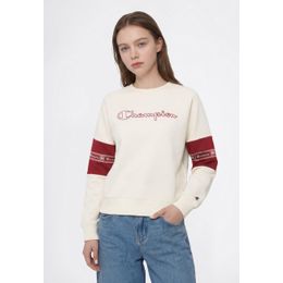 Champion M&auml;dchen Sweatshirt "SPORTWEAR CREWNECK Standard Fit", beige, Gr. XXL, Obermaterial: 75% Baumwolle, 25% Polyester, Sweatshirts, f&uuml;r Kinder,