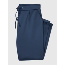 Classic Basics Damen Jerseyhose, blau, Gr. 38, unifarben, 95% Polyester, 5% Elasthan, Hosen