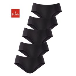 Damen Jazz-Pants Slips, PETITE FLEUR BY LASCANA, Gr. 42, schwarz, Piqu&eacute;, Obermaterial: 95% Baumwolle, 5% Elasthan, unifarben, Unterhosen, aus weicher