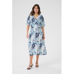 Kaffe Kleid KAjasmin Regular fit in Blue Organic Print | Gr.: 40
