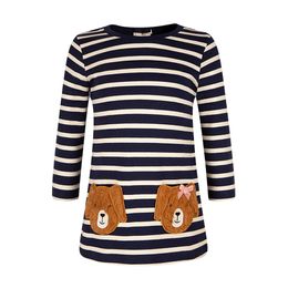 happy girls Kleid M&auml;dchen Gr&ouml;&szlig;e 92 navy / braun