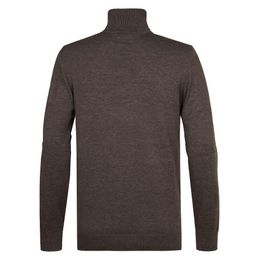 Herren Rollkragenpullover "Men Knitwear Collar Basi"cedar braun, Gr. L, PETROL INDUSTRIES, Strick, Obermaterial: 50% Baumwolle, 50% Polyacryl,