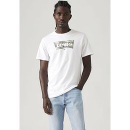 Levi's LEVI'S Herren T-Shirt "Batwing Logo Tee"camo bw fill wei&szlig; plus jersey, Gr. XL, Jersey, Obermaterial: 100% Baumwolle, Shirts, mit Logo-Front-Print