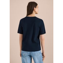 Cecil Damen Tunikashirtuniversal blau, Gr. XS, unifarben, Web, 100% Baumwolle, Shirts, im Tunika-Style
