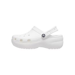 Crocs Classic Platform Clog &ndash; Sandalen zum Hineinschl&uuml;pfen Wei&szlig; | Gr.: 42,5