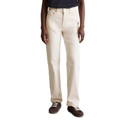 Marc O'Polo Damen Regular-fit-Jeans "aus weichem Left Hand Denim", beige, Gr. 31, MARC O'POLO DENIM, unifarben, Obermaterial: 97% Baumwolle, 3% Elasthan, Jeans