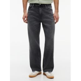 Tommy Jeans Herren Relax-fit-Jeans "JAIMIE RELAXED", grau, Gr. 36, unifarben, Denim/Jeans, Obermaterial: 99% Baumwolle, 1% Elasthan, Jeans, Relaxed