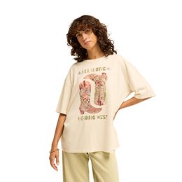 Billabong Damen Oversize-Shirt "Ready To Roam", beige, Gr. XL, Obermaterial: 100% Baumwolle., Shirts