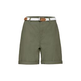 oxmo Damen Chinoshorts "Chinoshorts OXChakira", gr&uuml;n, Gr. 40, Obermaterial: 98% Baumwolle CO. 2% Elasthan EL., Hosen