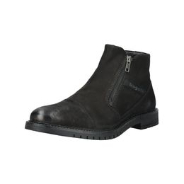 Bugatti Damen Stiefelette "Bugatti Stiefelette Nubukleder", Gr. 44, schwarz, Nubukleder, Schuhe