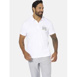 Jan Vanderstorm Herren Poloshirt "Poloshirt MAUNOR", wei&szlig;, Gr. XL, Obermaterial: 100% Baumwolle CO., Shirts
