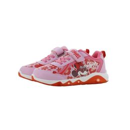 Sneaker mit Disney Minnie Mouse Motiv, in Rosa - Leuchtende Sohle | Gr.: 29