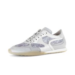 Gabor Damen Sneaker "Sneaker low", Gr. 37,5, silber, Schuhe