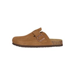 NOU Herren Hausschuh "Corwin", Gr. 45hellbraun, Rindsleder, Schuhe, mit verstellbarer Schnalle