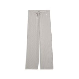 Puma Damen Sporthose "Essentials Relaxed Hose mit weitem Bein Damen", beige, Gr. S, unifarben, Obermaterial: 46% Polyester, 50% Viskose, 4% Elasthan,