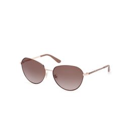 Guess Jeans Beige Metallsonnenbrille