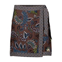 Zero Sommerrock mit Print. in Brown/Petrol | Gr.: 42