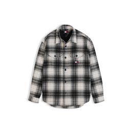 Tommy Jeans Herren Hemdjacke "CHECK OVERSHIRT", schwarz-wei&szlig;, Gr. 4XL, kariert, Web, Obermaterial: 100% Polyester. Futter: 100% Polyester, Jacken,