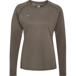 Hummel Sportshirt "Beat W T-Shirt Longsleeve" in Grau | Gr.: S
