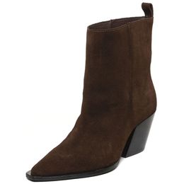 Steve Madden Damen Stiefelette "Steve Madden Stiefelette Veloursleder", Gr. 39, braun, Veloursleder, Schuhe
