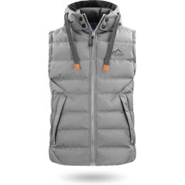 Normani Outdoor Sports Herren Winter-Steppweste Yuquot in Grau | Gr.: XL