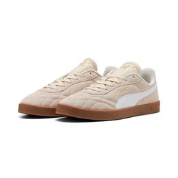 Puma Herren Sneaker "CLUB II INDOOR ESD", Gr. 38,5, beige, Synthetik, unifarben, Schuhe