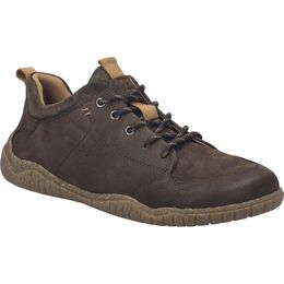 Josef Seibel Herren Sneaker "Wallace 02", Gr. 46, braun, Veloursleder, Schuhe, Halbschuh, Schn&uuml;rer mit Kontrastbesatz, Weite G (=weit)