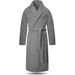 Normani Unisex Premium Bademantel Sivas in Grau | Gr.: M