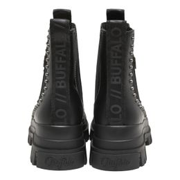 Buffalo Damen Stiefel "Buffalo ASPHA CHELSEA STUD - VEGAN NAPPA", Gr. 41, schwarz, Polyurethan, unifarben, Schuhe