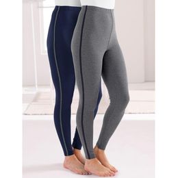 WITT WEIDEN Leggings in marine + anthrazit-meliert | Gr.: 36-38