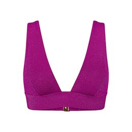 Triumph Damen Triangel-Bikini-Top "Summer Sunset P", pink, Gr. 42, Glitzergarne;Microfaser, Obermaterial: 70% Polyamid, 16% metallisierte Fasern, 14%